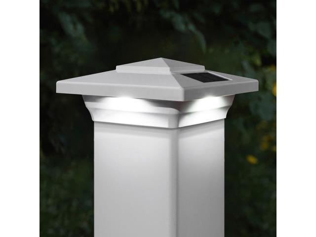 Click here for Classy Caps 4X4 White Pvc Windsor Solar Post Cap -... prices