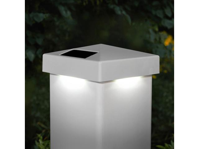 Click here for Classy Caps 5X5 White PVC Pyramid Solar Post Cap prices