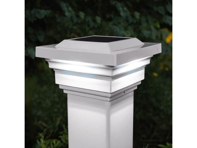 Click here for Classy Caps 4X4 White PVC Regal Solar Post Cap prices