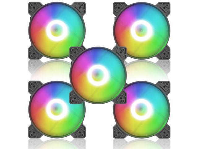 Click here for 120mm case Fan  Pc Fans 5 Pack  rainbow Case Fans... prices