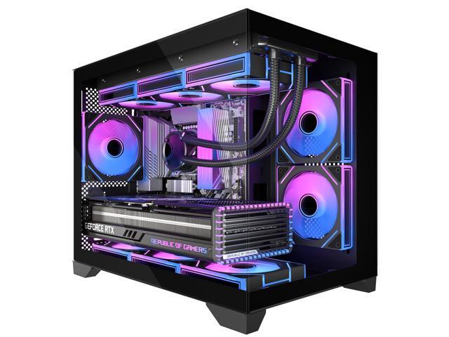Click here for UTLGAMENG Micro-ATX Gaming PC Case with 270° View... prices