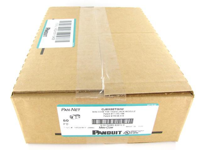 Click here for Panduit CJ6X88TGIW Mini-Com TX6 10 Gig RJ45 Cat6a... prices