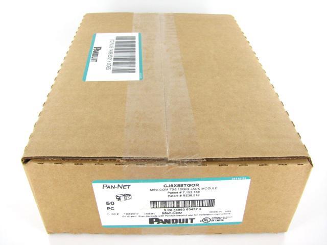 Click here for Panduit CJ6X88TGOR Mini-Com TX6A 10 Gig Cat6a Jack... prices
