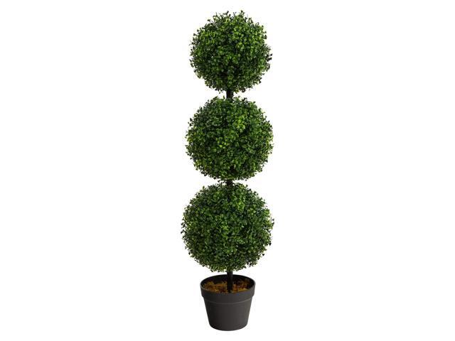Click here for 3ft. Boxwood Triple Ball Topiary Artificial Tree (... prices