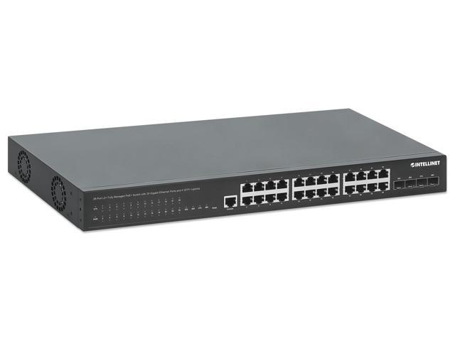 Click here for Intellinet 28-Port L2+ Managed PoE+ Switch w/ 24 G... prices