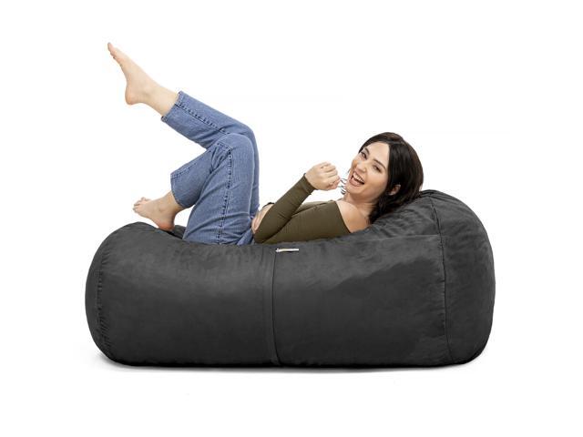 Click here for Jaxx 4 ft Lounger Bean Bag  Black prices