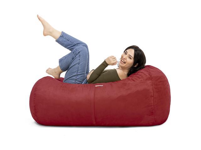 Click here for Jaxx 4 ft Lounger Bean Bag  Cherry prices