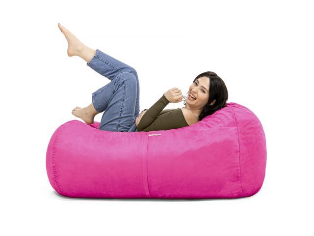 Click here for Jaxx 4 ft Lounger Bean Bag  Fuchsia prices