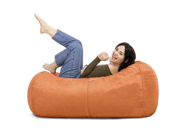 Click here for Jaxx 4 ft Lounger Bean Bag  Mandarin prices