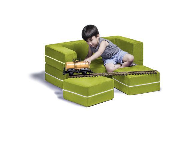 Click here for Jaxx Zipline Modular Kids Loveseat & Ottomans  Lim... prices