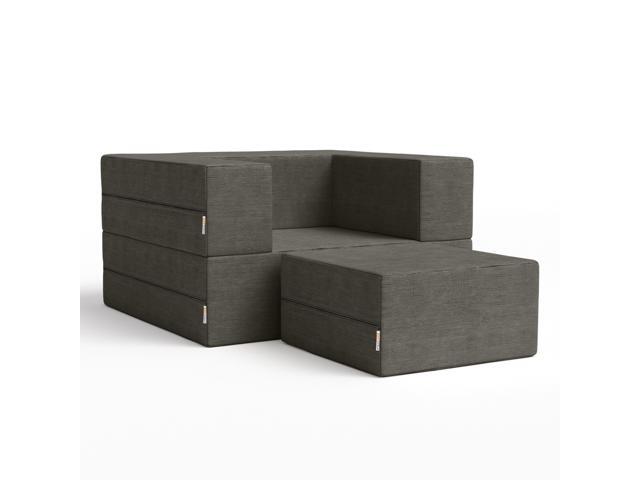 Click here for Jaxx Zipline Convertible Sleeper Chair & Ottoman /... prices