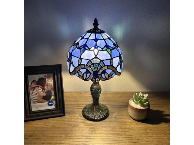 Click here for ENJOY DECOR LAMPS Tiffany Style Mini Table Lamp Bl... prices