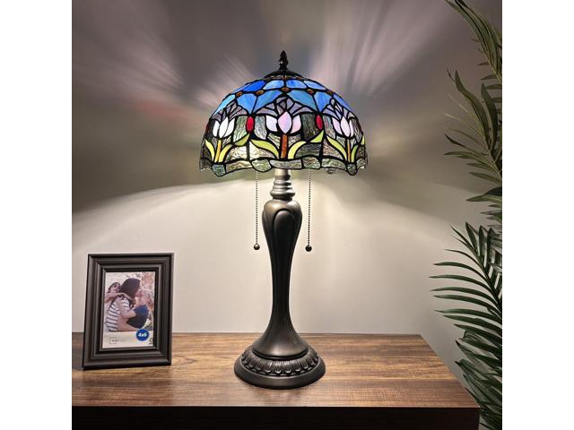 Click here for ENJOY DECOR LAMPS Tiffany Style Table Lamp Blue Pu... prices