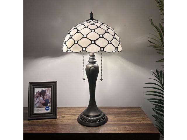 Click here for ENJOY DECOR LAMPS Tiffany Style Table Lamp White S... prices
