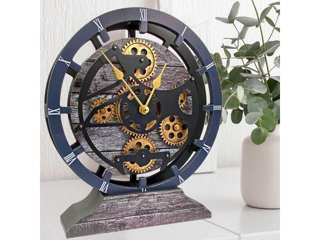Click here for The Gears Clock Desk Clock 10 Inches With Real Mov... prices