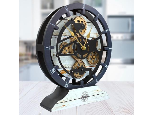 Click here for The Gears Clock Desk Clock 10 Inches With Real Mov... prices