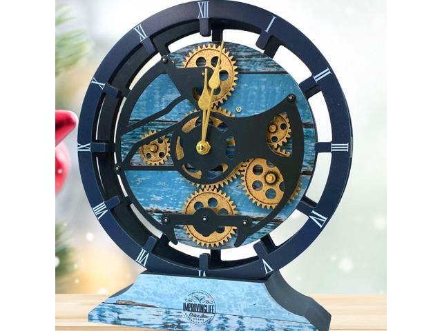 Click here for The Gears Clock Desk Clock 10 Inches With Real Mov... prices