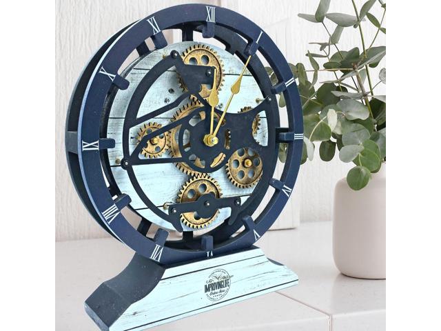 Click here for The Gears Clock Desk Clock 10 Inches With Real Mov... prices