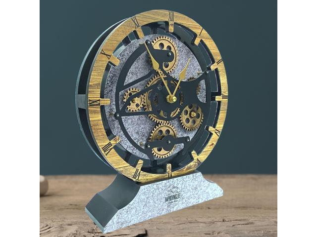 Click here for The Gears Clock Desk Clock 10 Inches With Real Mov... prices