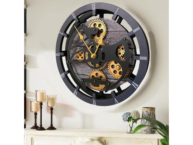 Click here for The Gears Clock 16 inches Wall Clock With Real Mov... prices