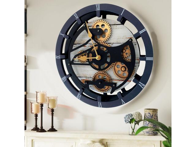Click here for The Gears Clock 16 inches Wall Clock With Real Mov... prices