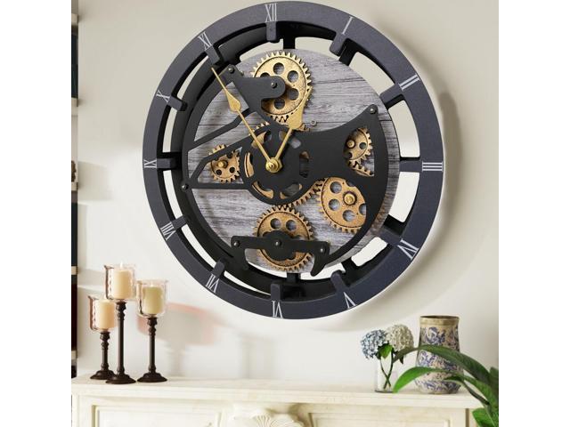 Click here for The Gears Clock 16 inches Wall Clock With Real Mov... prices