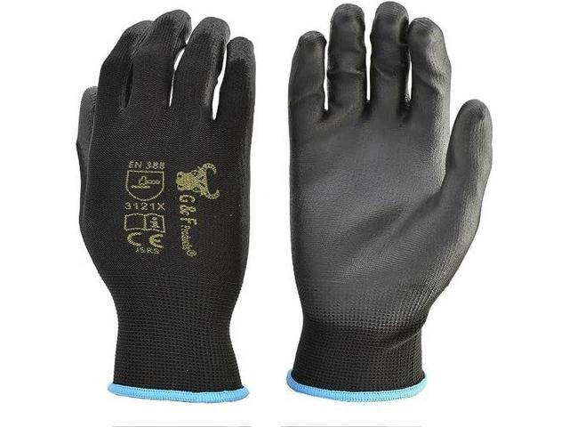 Click here for 12 Pairs Men Work Gloves Rubber Coated Ideal for G... prices