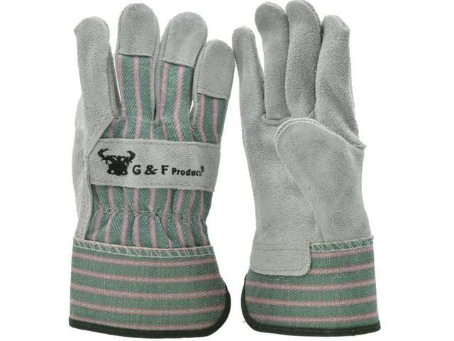 Click here for G & F Gardening Gloves  Safety Cuff  Leather  Pack... prices