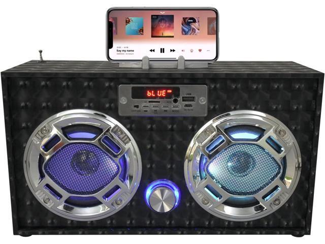 Click here for Boombox Speaker with LED Lights Retro Bluetooth Sp... prices