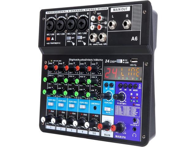 Click here for 6 Channel Audio Mixer - Portable Digital Line Mixe... prices