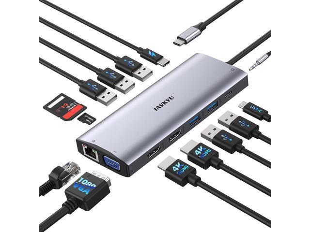 Click here for Laptop Docking Station Dual Monitor 14 in 1 USB C... prices