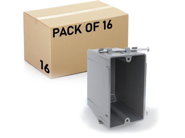 Click here for (Pack of 16) Plastic Electrical Box  Grey Outlet B... prices
