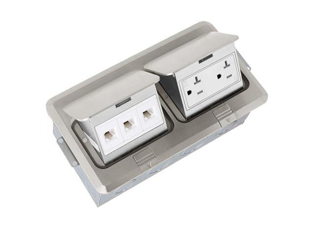 Click here for ENERLITES 662301-S-D Floor Box Electrical Kit 2 Ga... prices