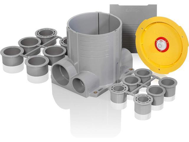 Click here for Leviton 2-Gang Concrete Floor Box System  Gray  FB... prices