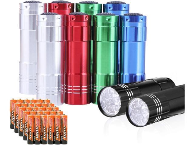 Click here for 10 Pack of Flashlights 9 LED Mini Aluminum Flashli... prices