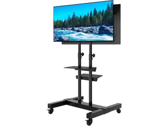 Click here for TAVR Dual Mobile TV Stand Rolling TV Cart Floor St... prices