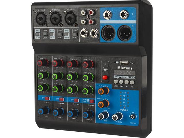 Click here for Mini audio DJ mixer Sound Board Console System 5 C... prices