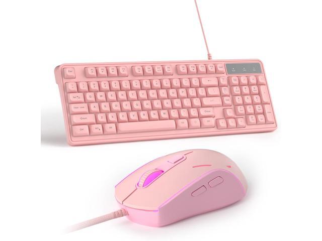Click here for Pink Creamy Keyboard and Mouse Combo MageGee GK980... prices