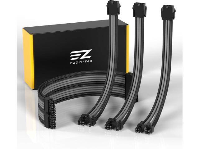 Click here for EZDIY-FAB PSU Extension Cable Sleeved Custom Mod P... prices