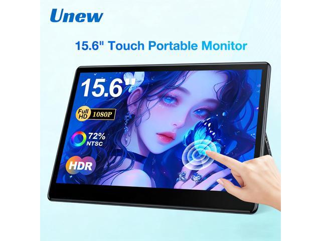 Unew 15.6 inch Touchscreen Portable Monitor 60Hz LCD 1080 IPS HDMI Gaming Monitor for Xbox Switch Laptop PS4 office Home Extra Display Monitor...
