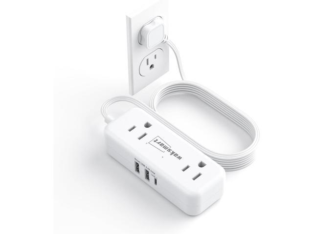 Click here for Flat Plug Power Strip - 5 Ft Thin Flat Extension C... prices