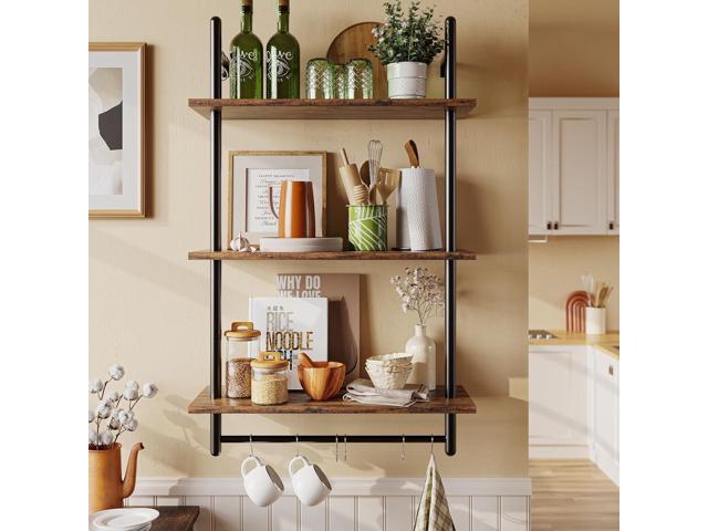Click here for Bestier 3 Tier Industrial Pipe Shelving  Floating... prices