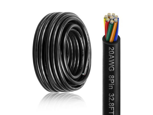 Click here for 20 Gauge 8 Conductor Electrical Wire  32.8FT 22AWG... prices