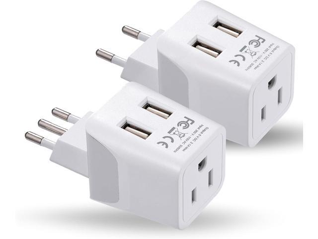 Click here for Ceptics Italy  Europe Travel Adapter Plug Set - 2... prices