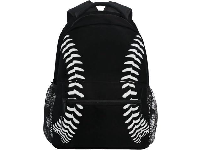 Click here for Miaoquhe Black Baseball Backpacks School Bookbag f... prices
