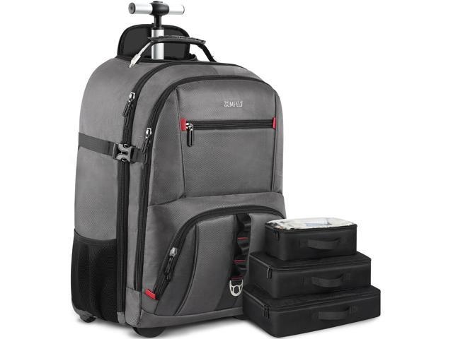 Click here for ZOMFELT Rolling Backpack  Travel Backpack with Whe... prices