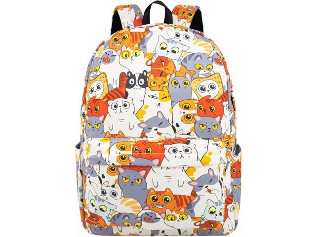Click here for Backpack Cute Cat Backpacks for Girls Boys Teens K... prices