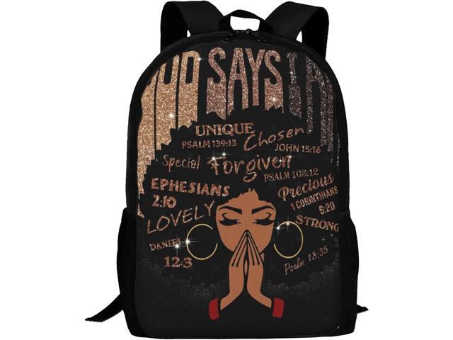 Click here for Black Girl Laptop Backpack Durable Casual Daypack... prices