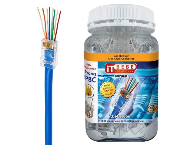 Click here for ITBEBE Gold Plated RJ45 CAT6 8P8C 100 Pieces Pass... prices