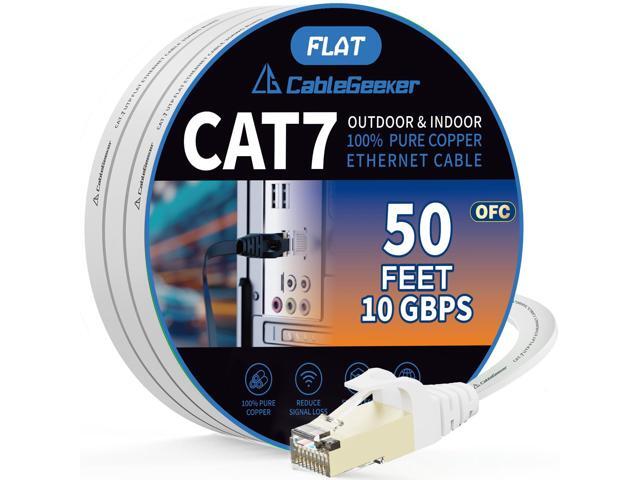 Click here for Cat 7 Shielded Ethernet Cable 50ft White  Compatib... prices